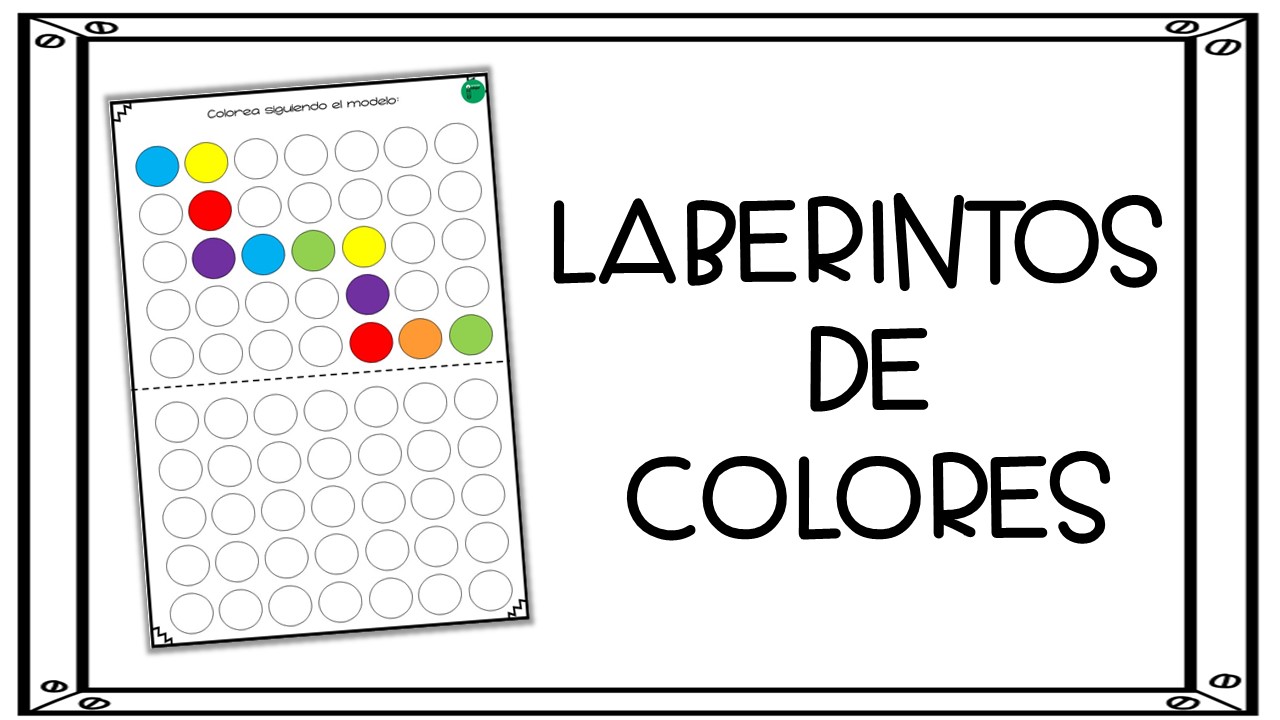 Actividad de atención: Laberintos de colores -Orientacion Andujar