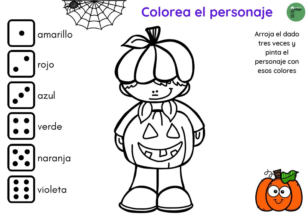 TIRA el dado y colorea -Orientacion Andujar