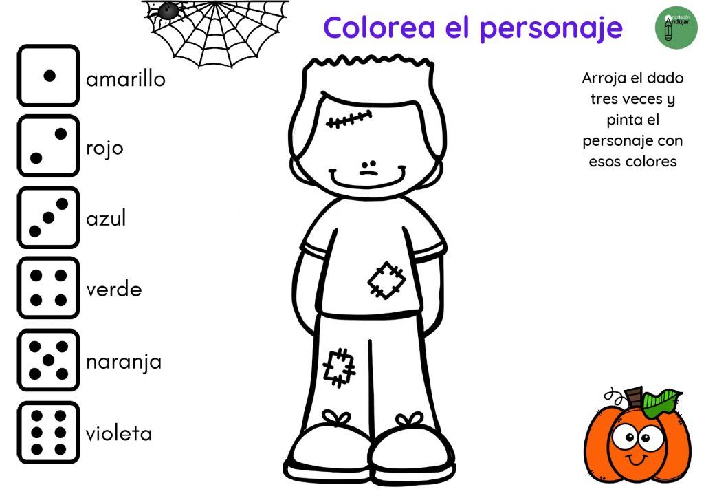 TIRA el dado y colorea -Orientacion Andujar