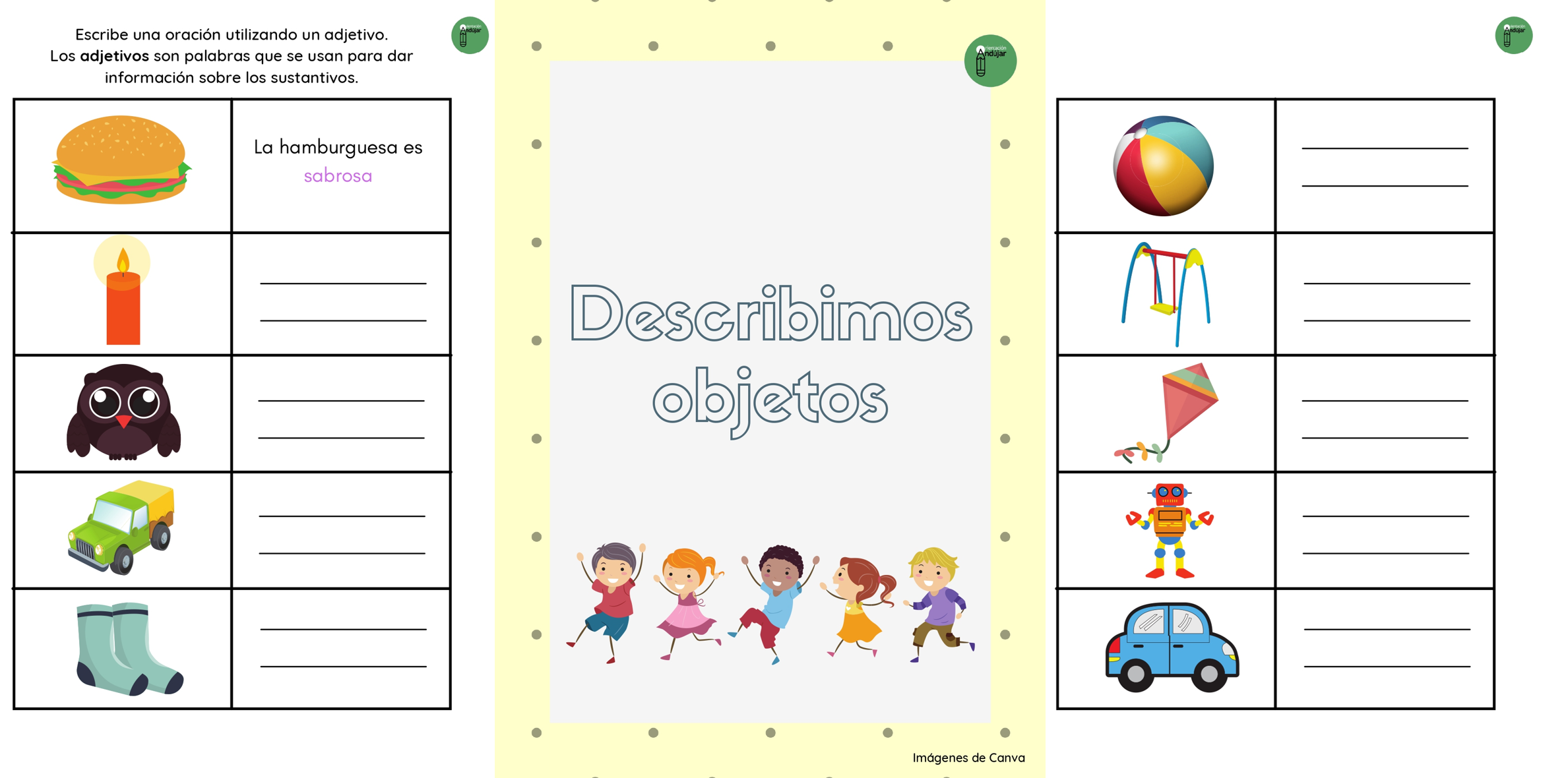 Lectoescritura vamos a Describir objetos -Orientacion Andujar Lectoescritura vamos a Describir objetos -Orientacion Andujar