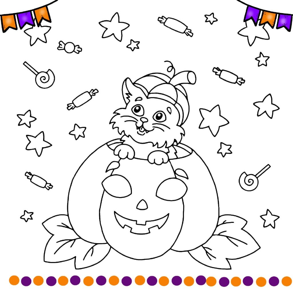 Bonitos dibujos para colorear de Halloween - Orientacion Andujar