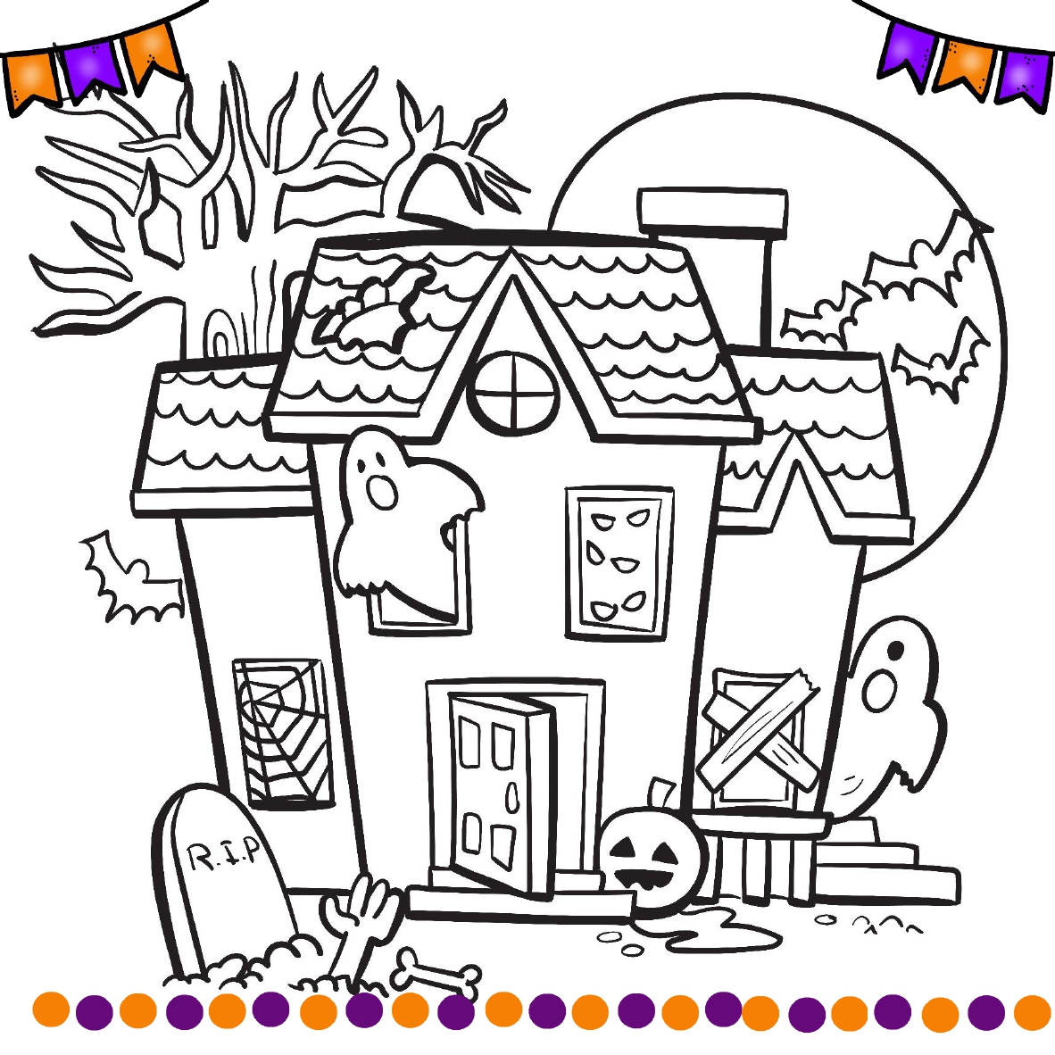 Bonitos dibujos para colorear de Halloween - Orientacion Andujar