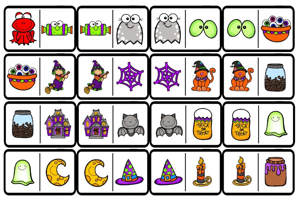 Divertido dominó de Halloween - Orientacion Andujar