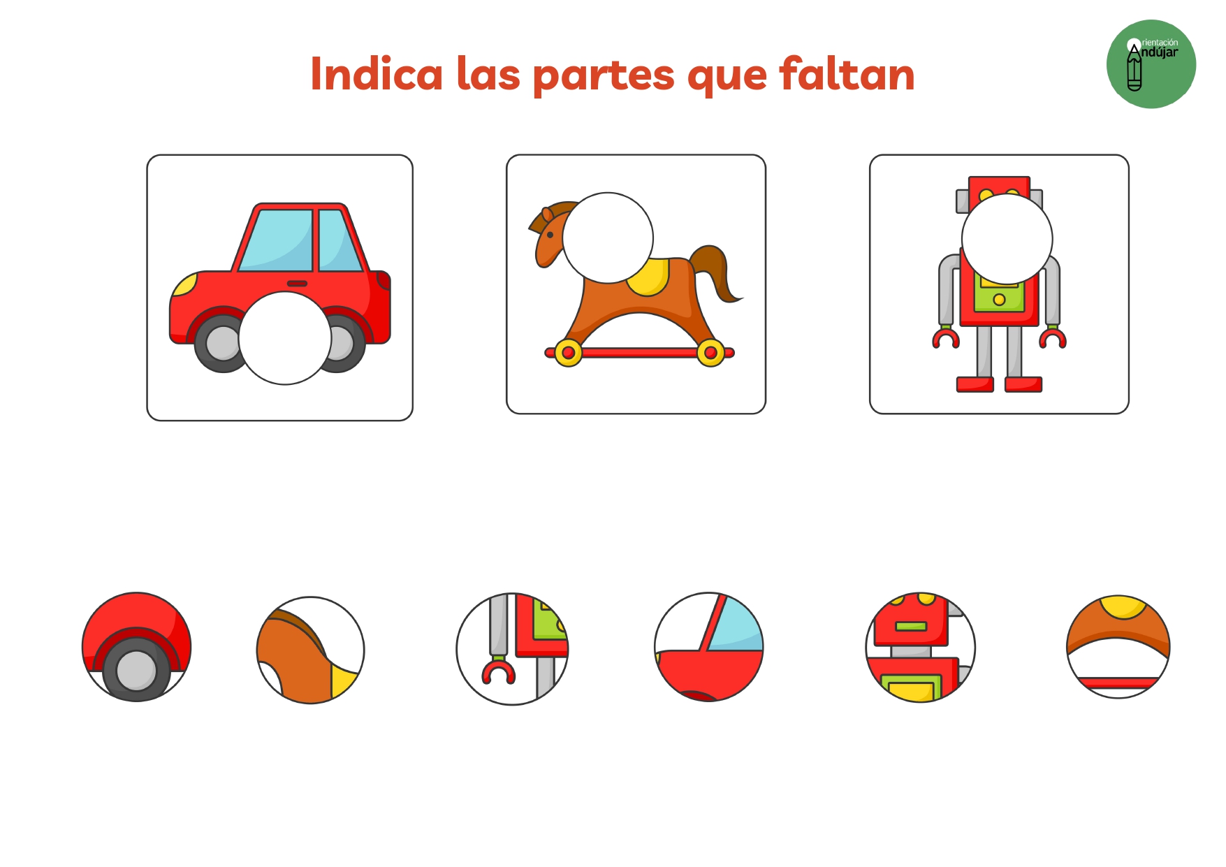 Geniales ejercicios de atención y percepción visual - Orientacion Andujar