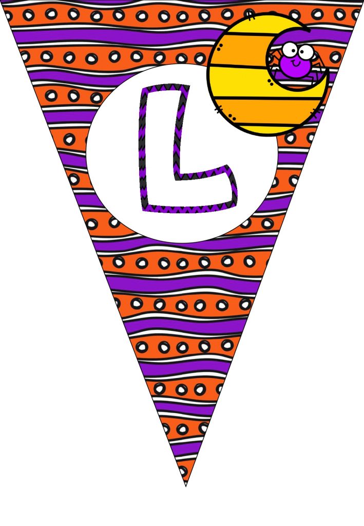 Escalofriantes banderines de Halloween -Orientacion Andujar