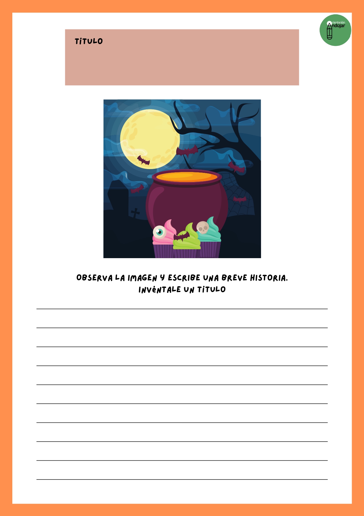 Escribe un cuento corto de terror -Orientacion Andujar