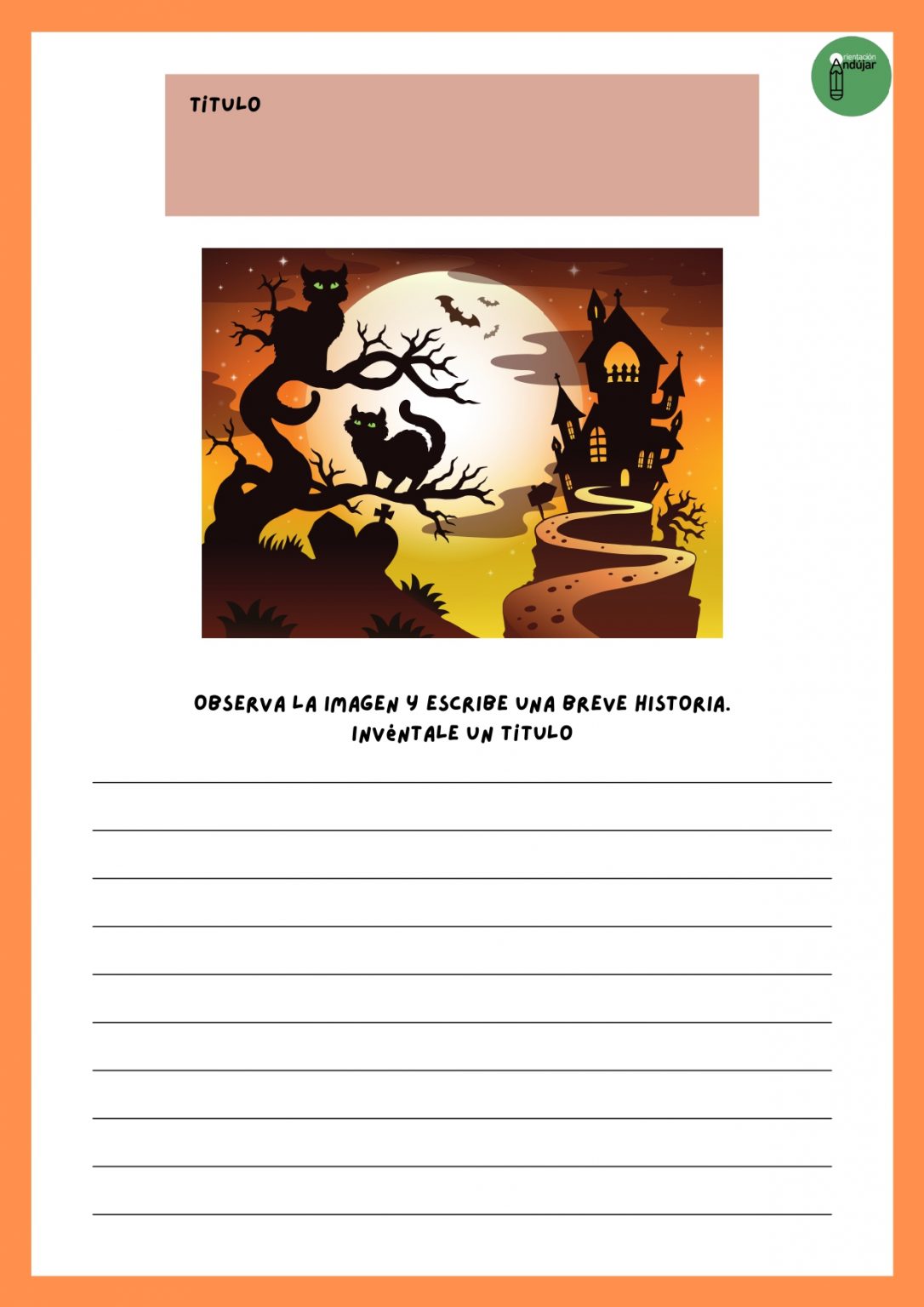 Escribe un cuento corto de terror -Orientacion Andujar