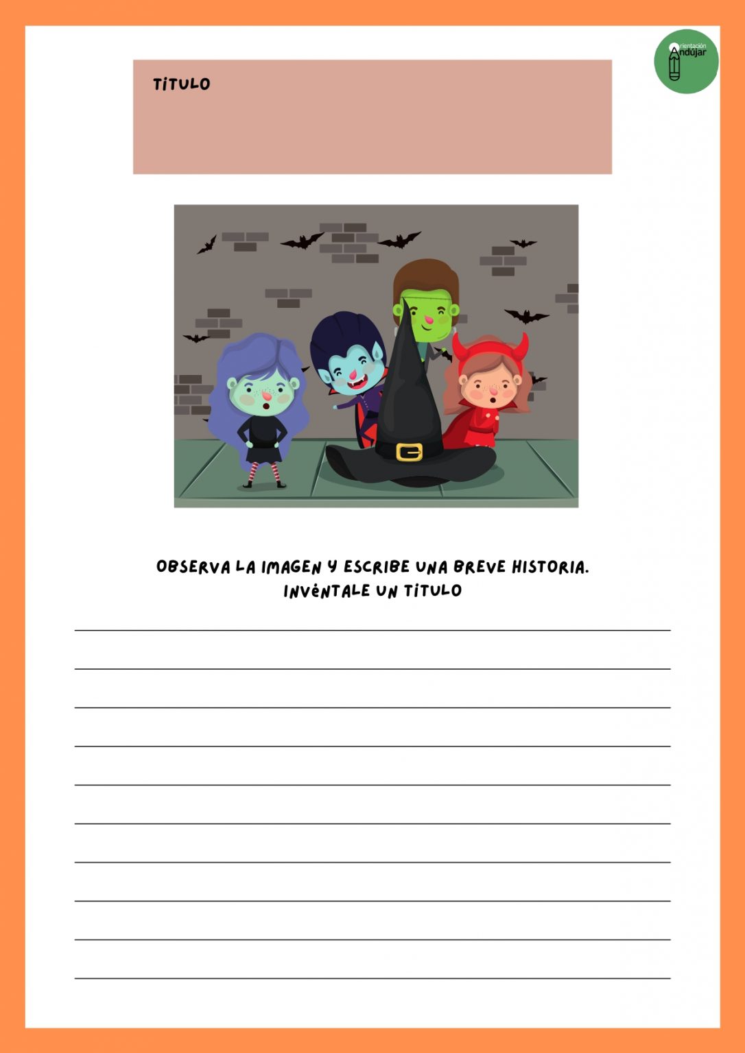 Escribe un cuento corto de terror -Orientacion Andujar