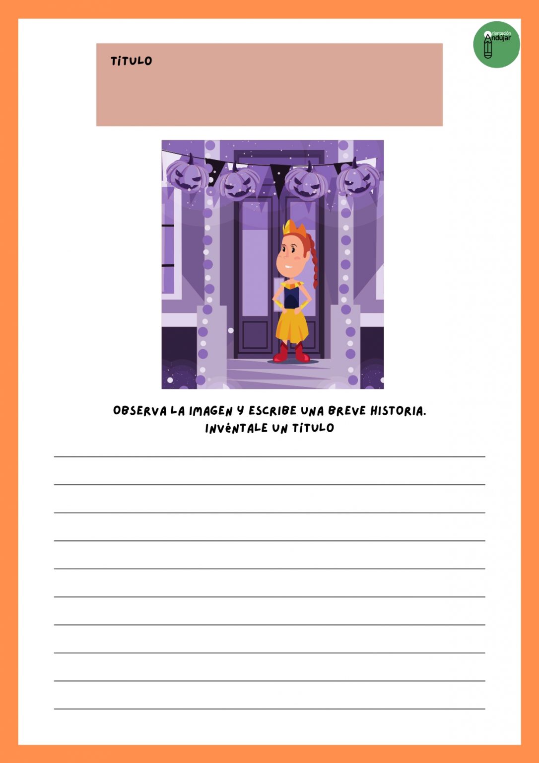 Escribe un cuento corto de terror -Orientacion Andujar