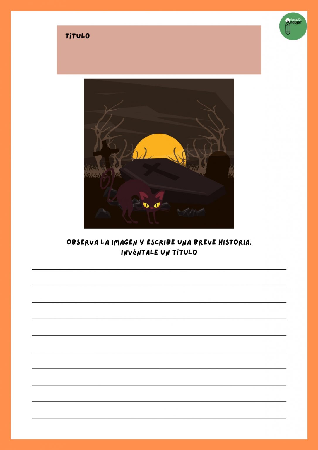 Escribe un cuento corto de terror -Orientacion Andujar