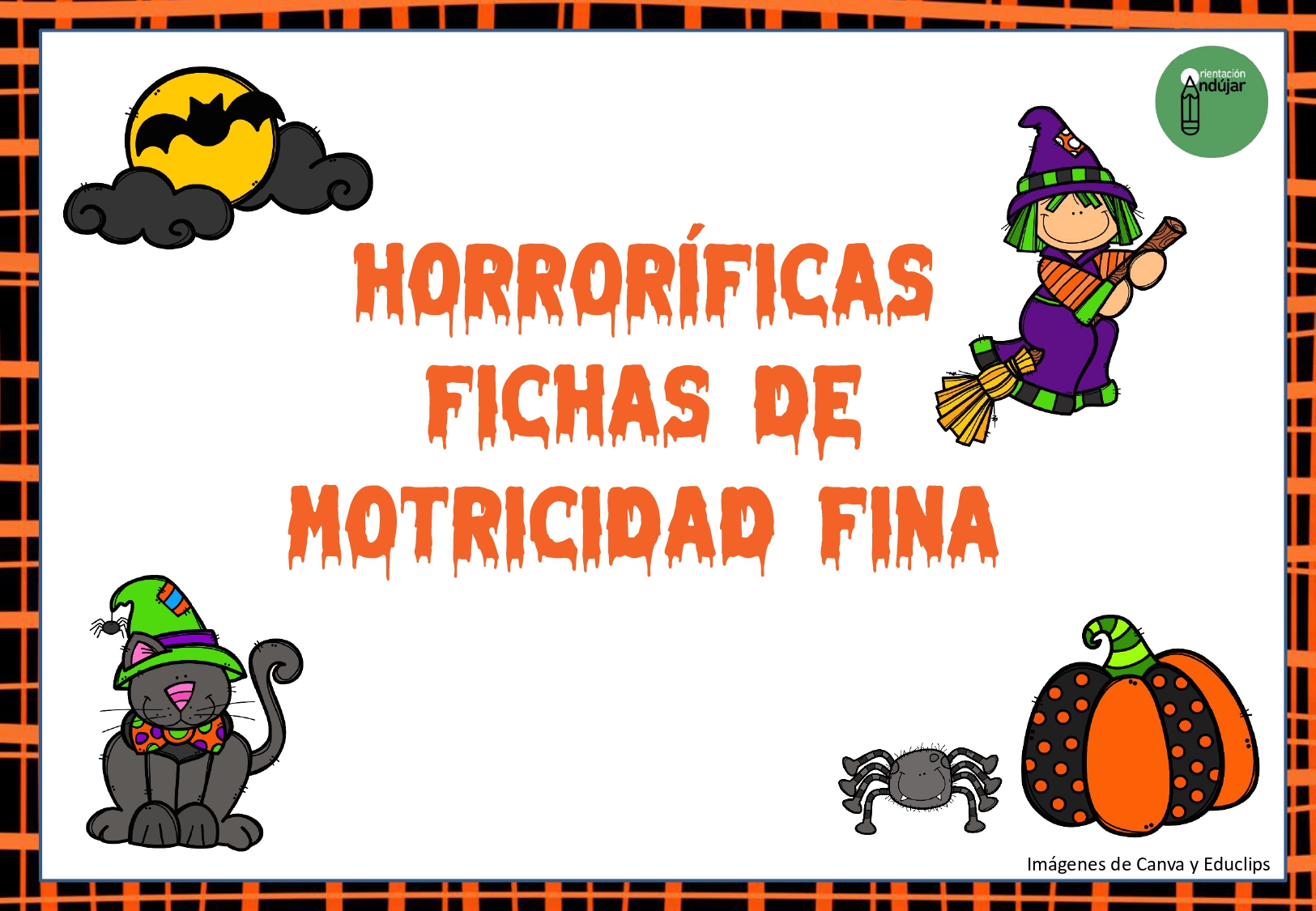 Terroríficas fichas de motricidad fina -Orientacion Andujar