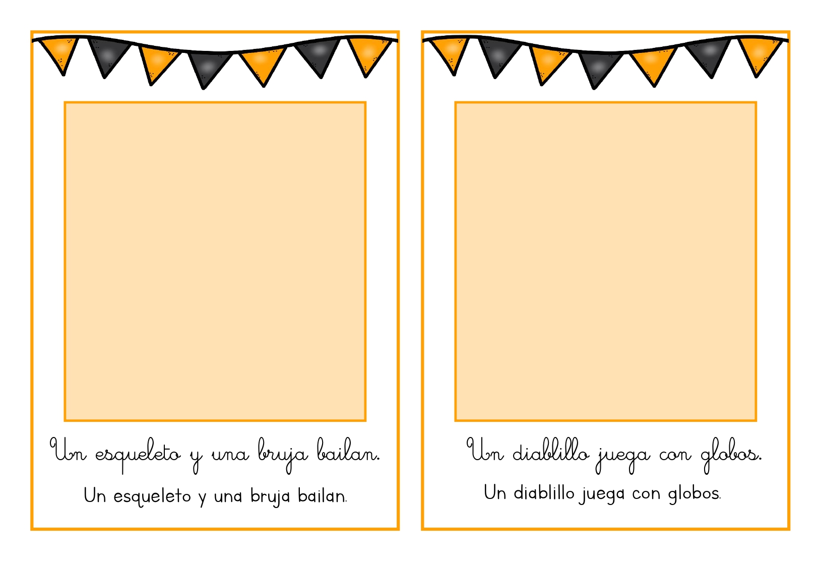 Comprensión lectora de frases cortas sobre Halloween - Orientacion Andujar