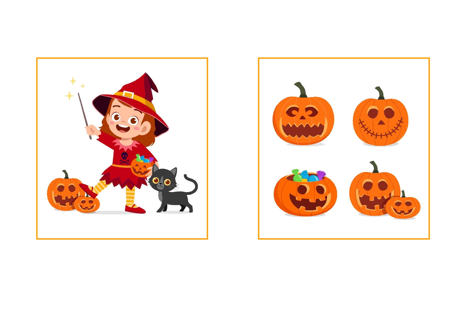 Comprensión lectora de frases cortas sobre Halloween - Orientacion Andujar