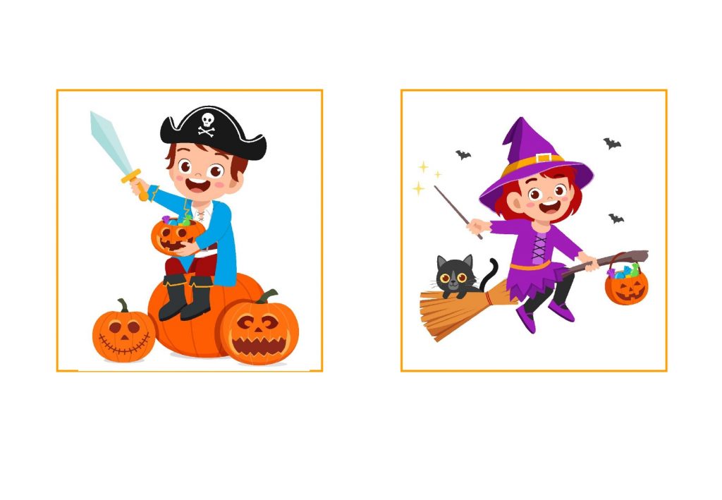 Comprensión lectora de frases cortas sobre Halloween - Orientacion Andujar