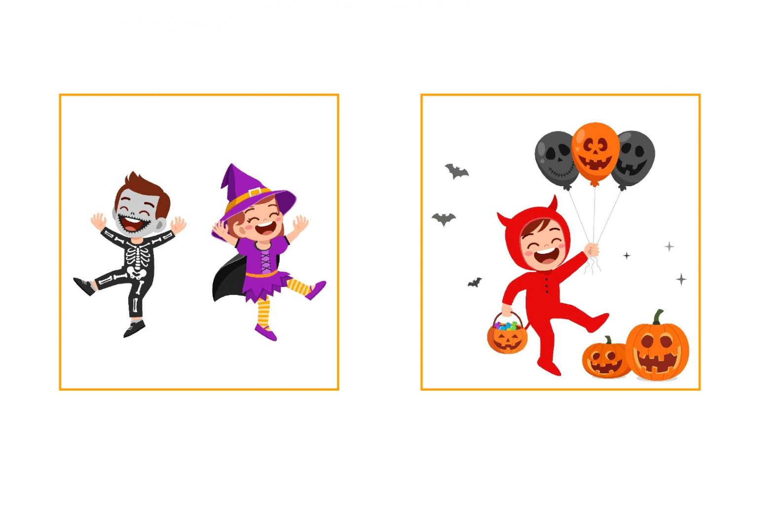 Comprensión lectora de frases cortas sobre Halloween - Orientacion Andujar