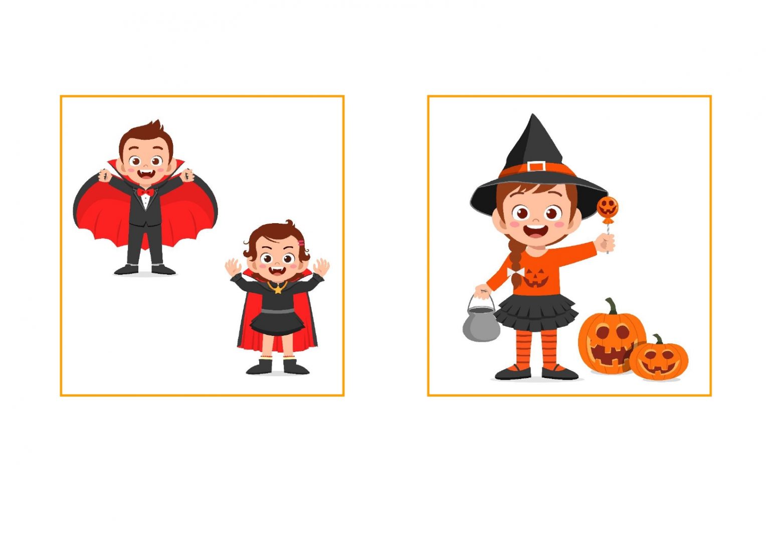 Comprensión lectora de frases cortas sobre Halloween - Orientacion Andujar