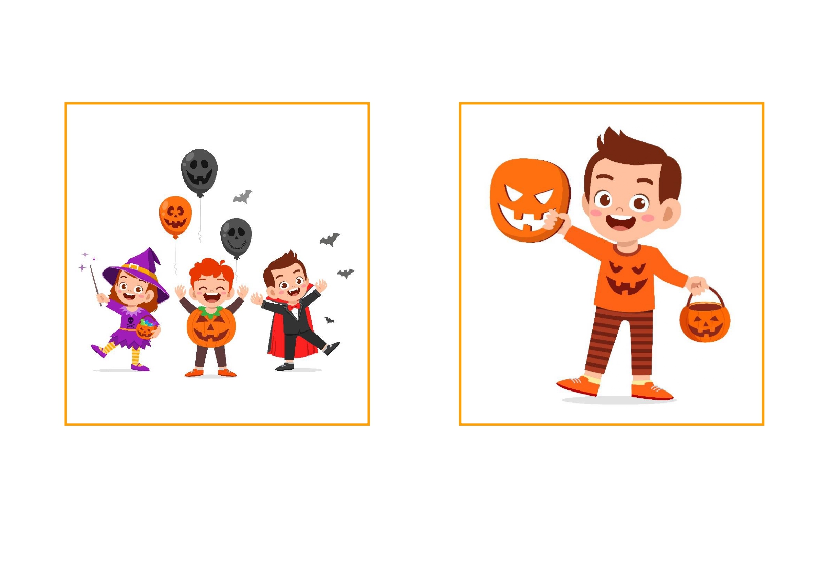 Comprensión lectora de frases cortas sobre Halloween - Orientacion Andujar