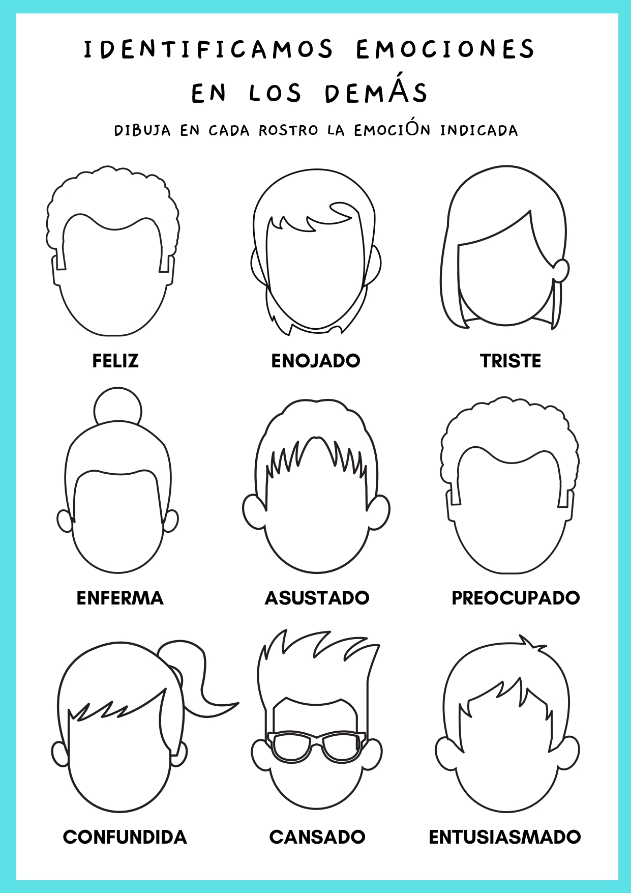 Registro de emociones para las vacaciones - Actividades de infantil y ...