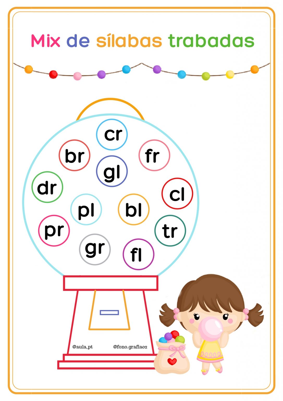Actividad manipulativa para trabajar los grupos consonánticoS ...