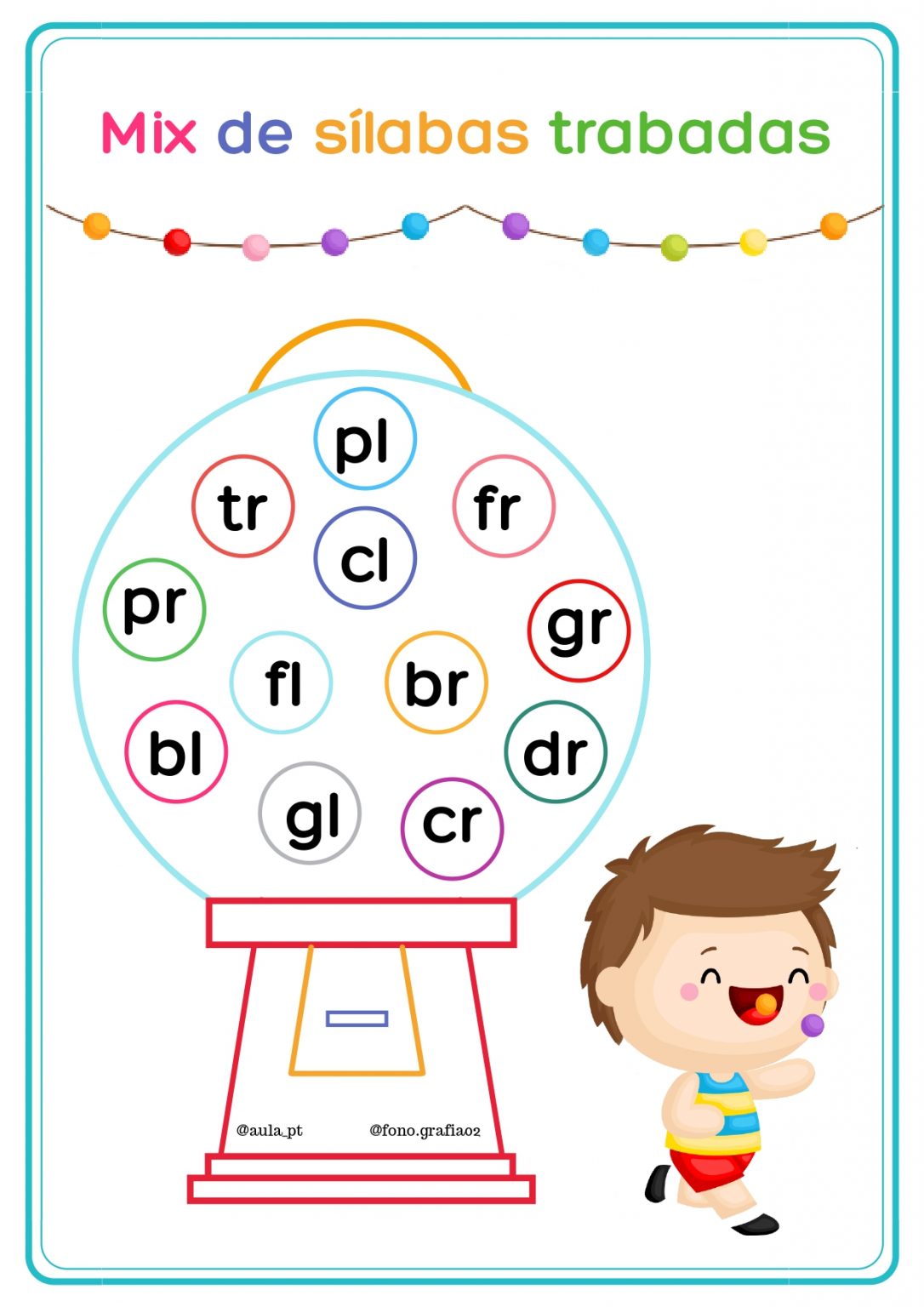 Actividad manipulativa para trabajar los grupos consonánticoS ...