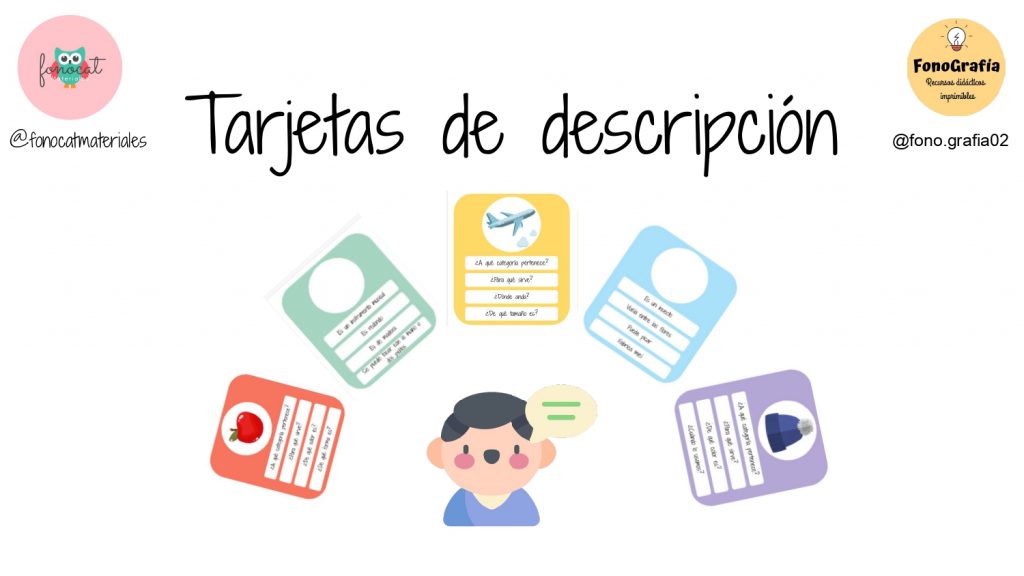 Colección de tarjetas para a trabajar descripciones de objetos ...