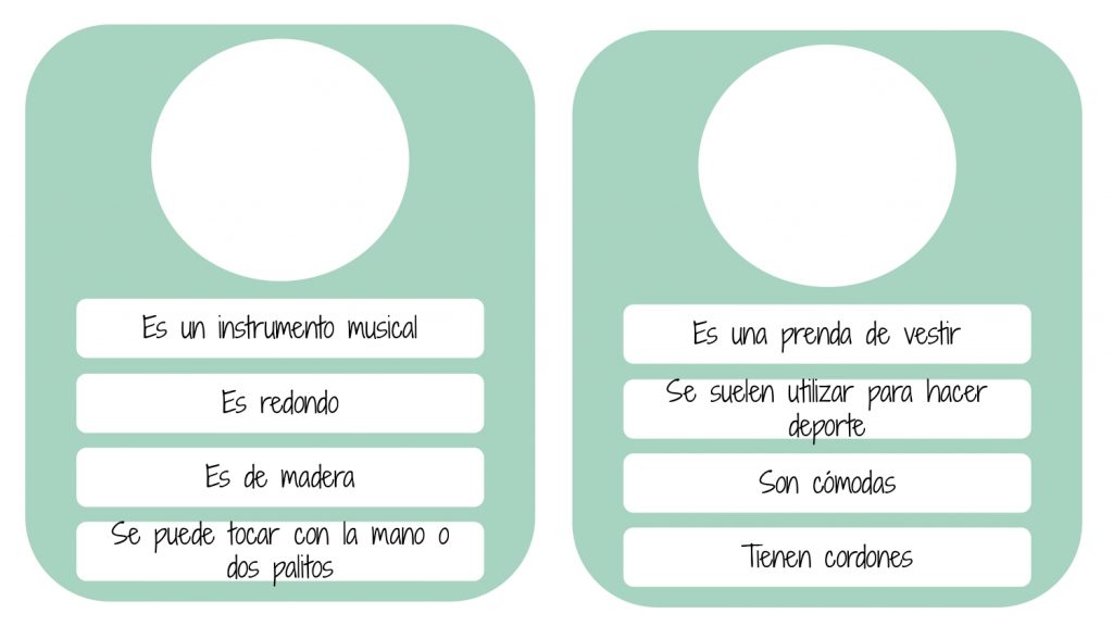 Colección de tarjetas para a trabajar descripciones de objetos ...