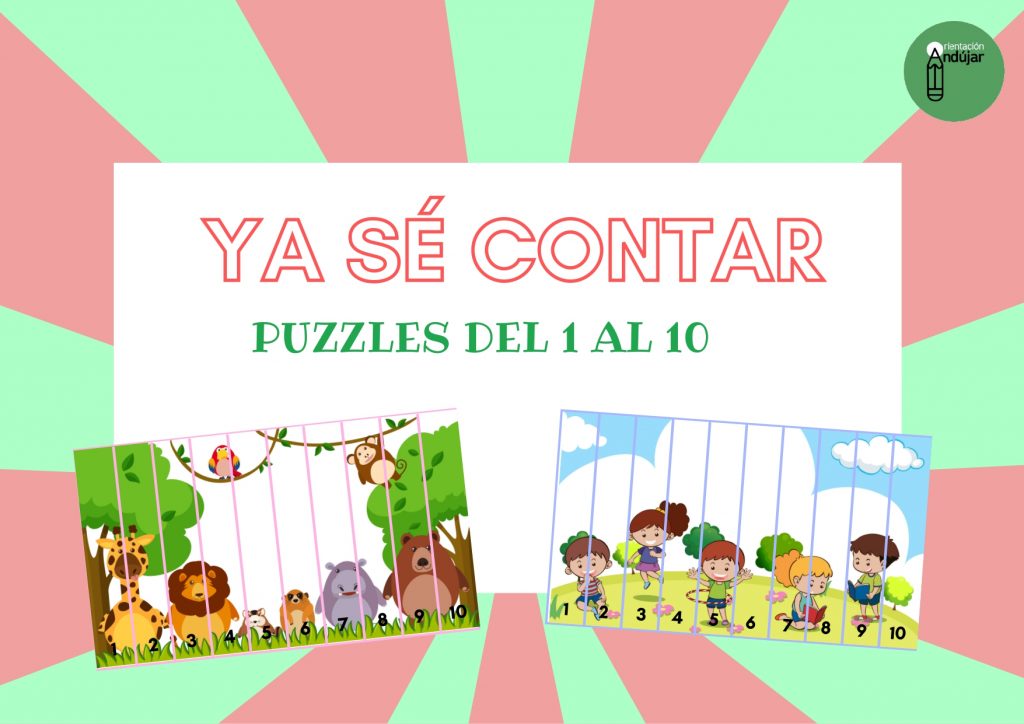 ¡Ya sé contar! Preciosos puzzles aprendemos los números del 1 al 10 ...