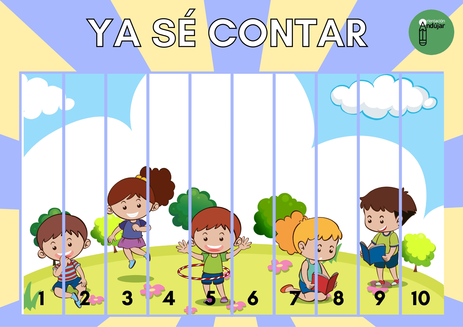 ¡Ya sé contar! Preciosos puzzles aprendemos los números del 1 al 10 ...