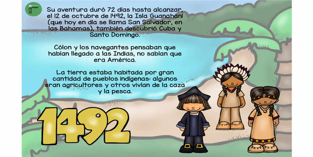 Cuento ilustrado sobre el descubrimiento de América 12 de octubre ...