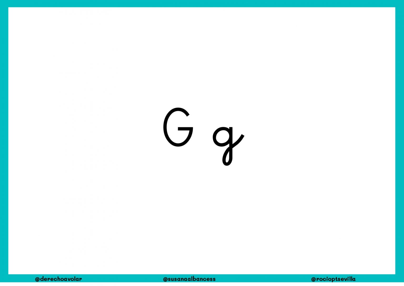 Método lectoescritura El mundo de las letras G-g - Orientacion Andujar