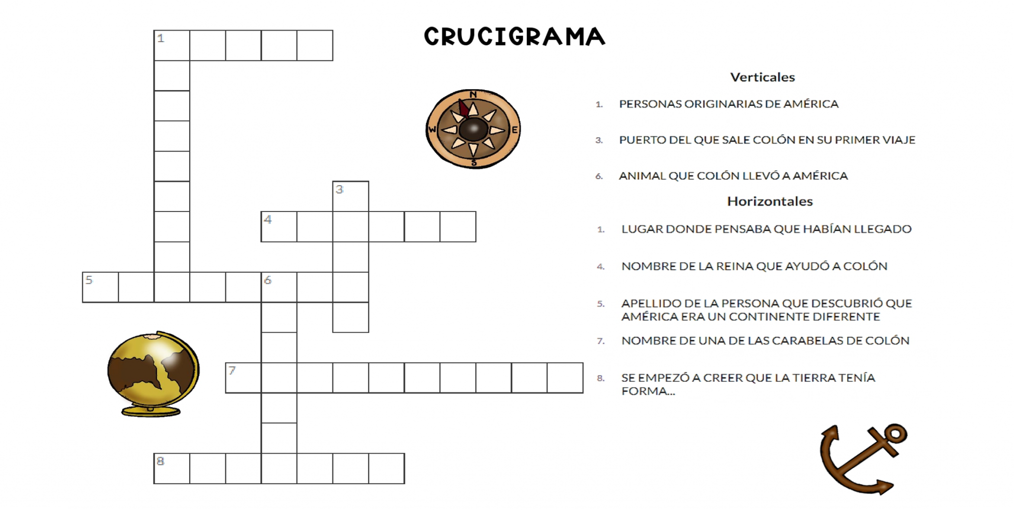 Pack de actividades-Día de la Hispanidad -Orientacion Andujar