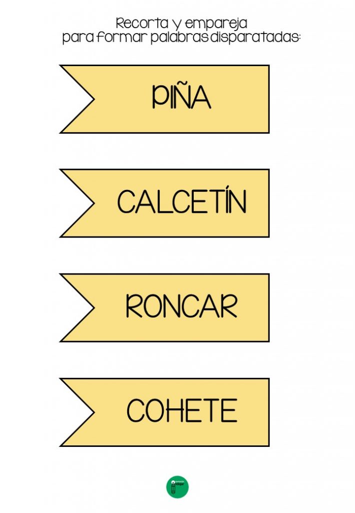 Palabras disparatadas con prefijos con esta divertida actividad manipulativa - Orientacion Andujar