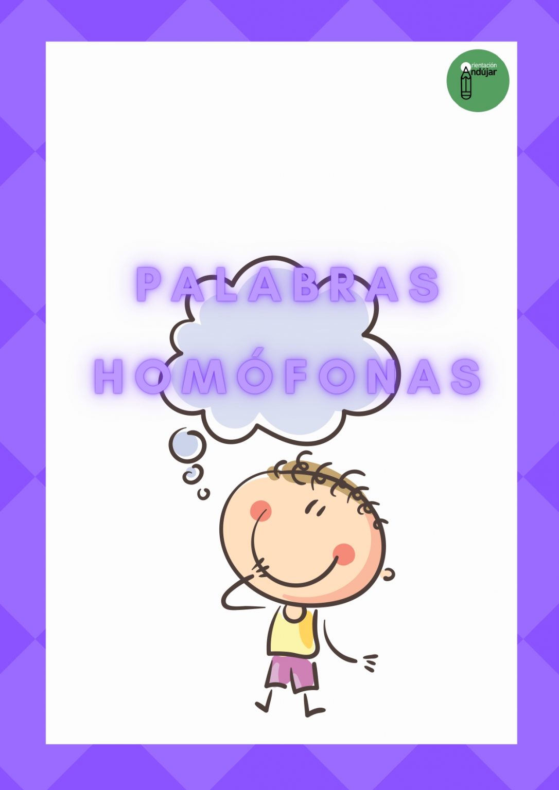 Fichas para aprender las palabras homófonas - Orientacion Andujar