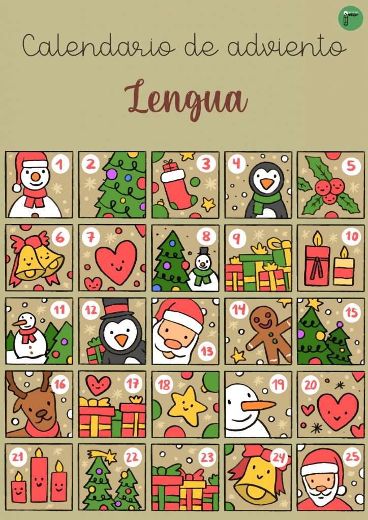 Calendario de adviento: lengua - Orientacion Andujar