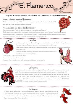 Material para trabajar el Día de Flamenco - Orientacion Andujar