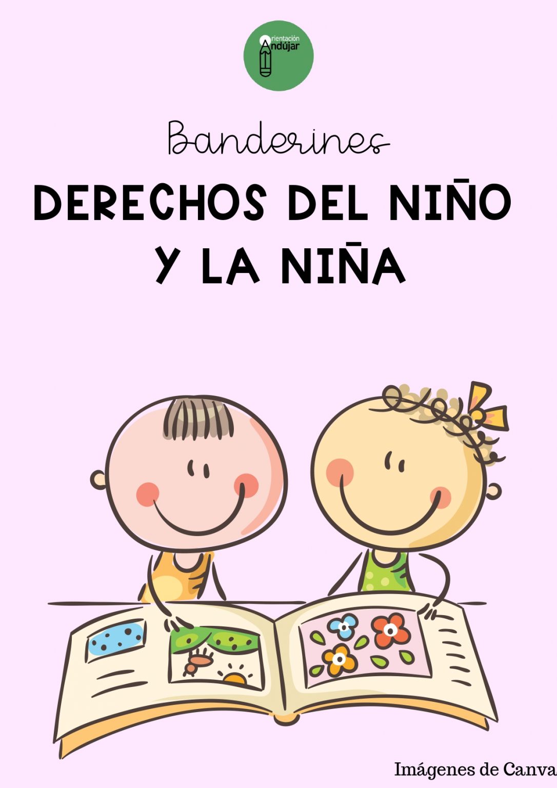 Bonitos banderines de los derechos del niño y la niña - Orientacion Andujar