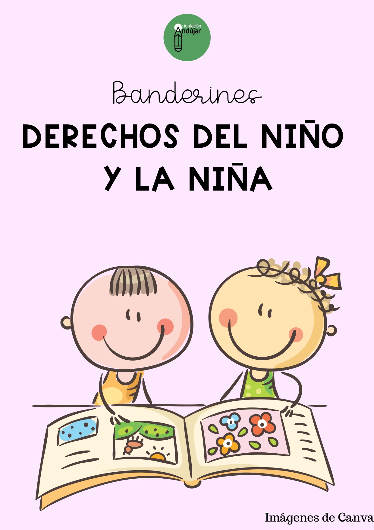 Bonitos banderines de los derechos del niño y la niña - Orientacion Andujar