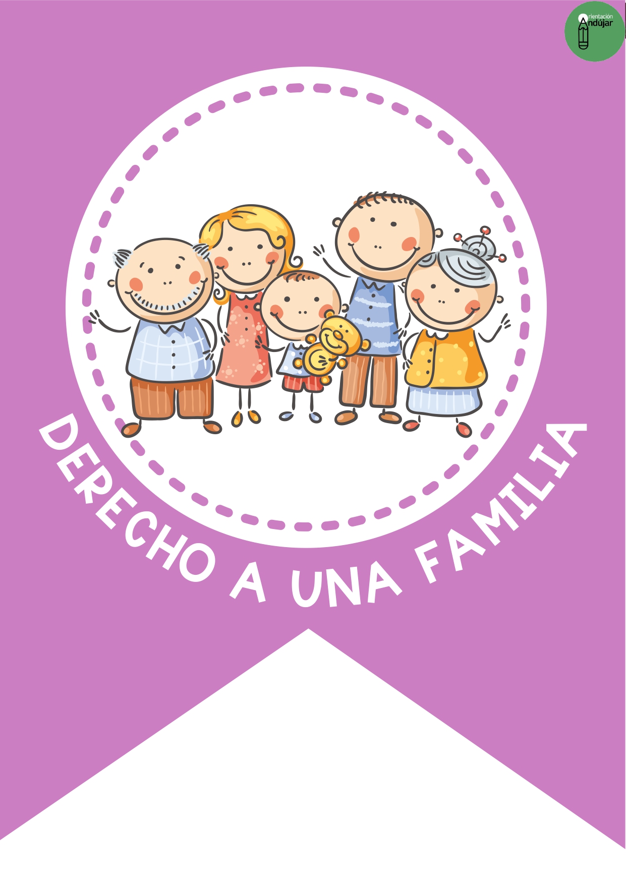 Bonitos banderines de los derechos del niño y la niña - Orientacion Andujar