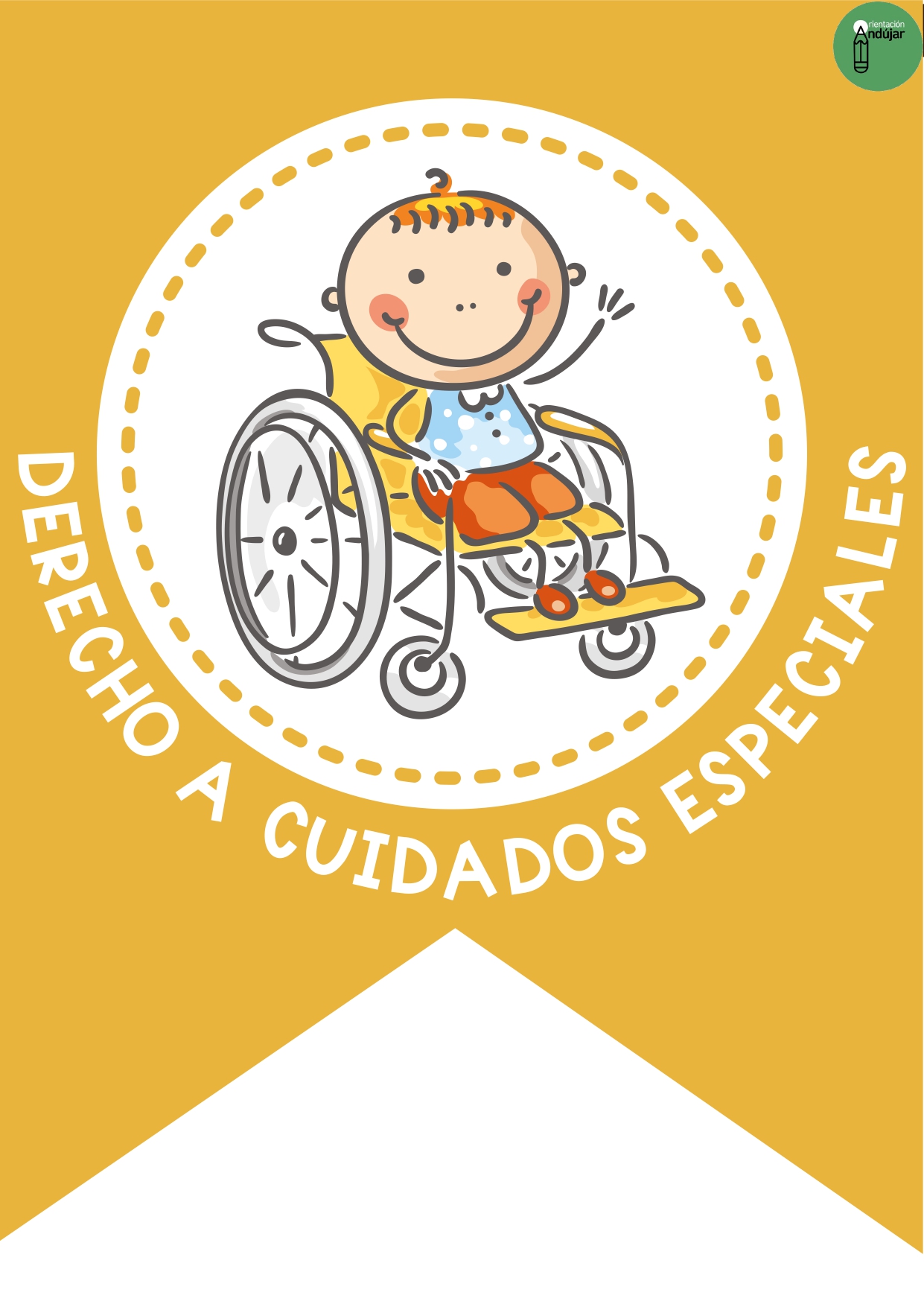 Bonitos banderines de los derechos del niño y la niña - Orientacion Andujar