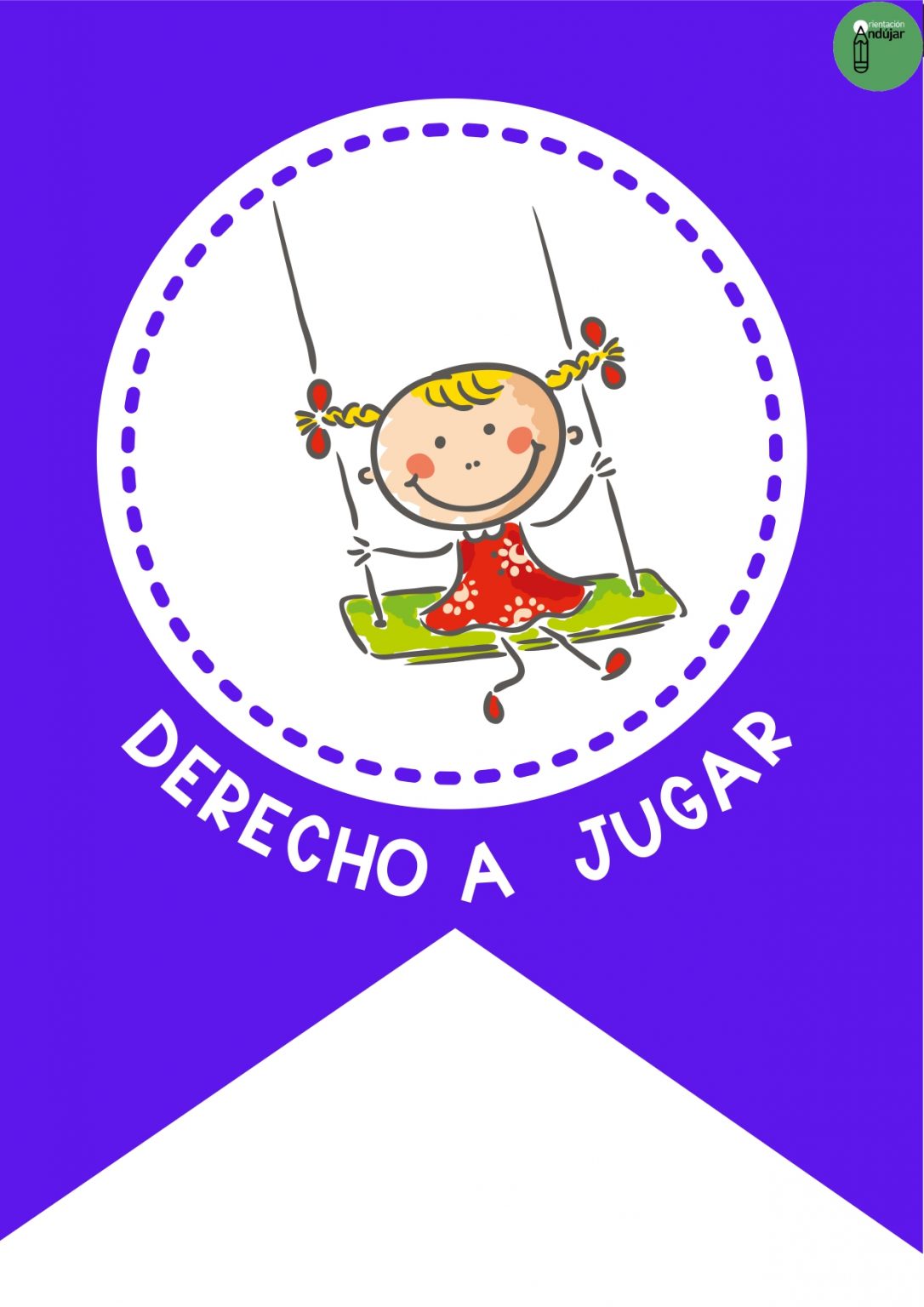 Bonitos banderines de los derechos del niño y la niña - Orientacion Andujar
