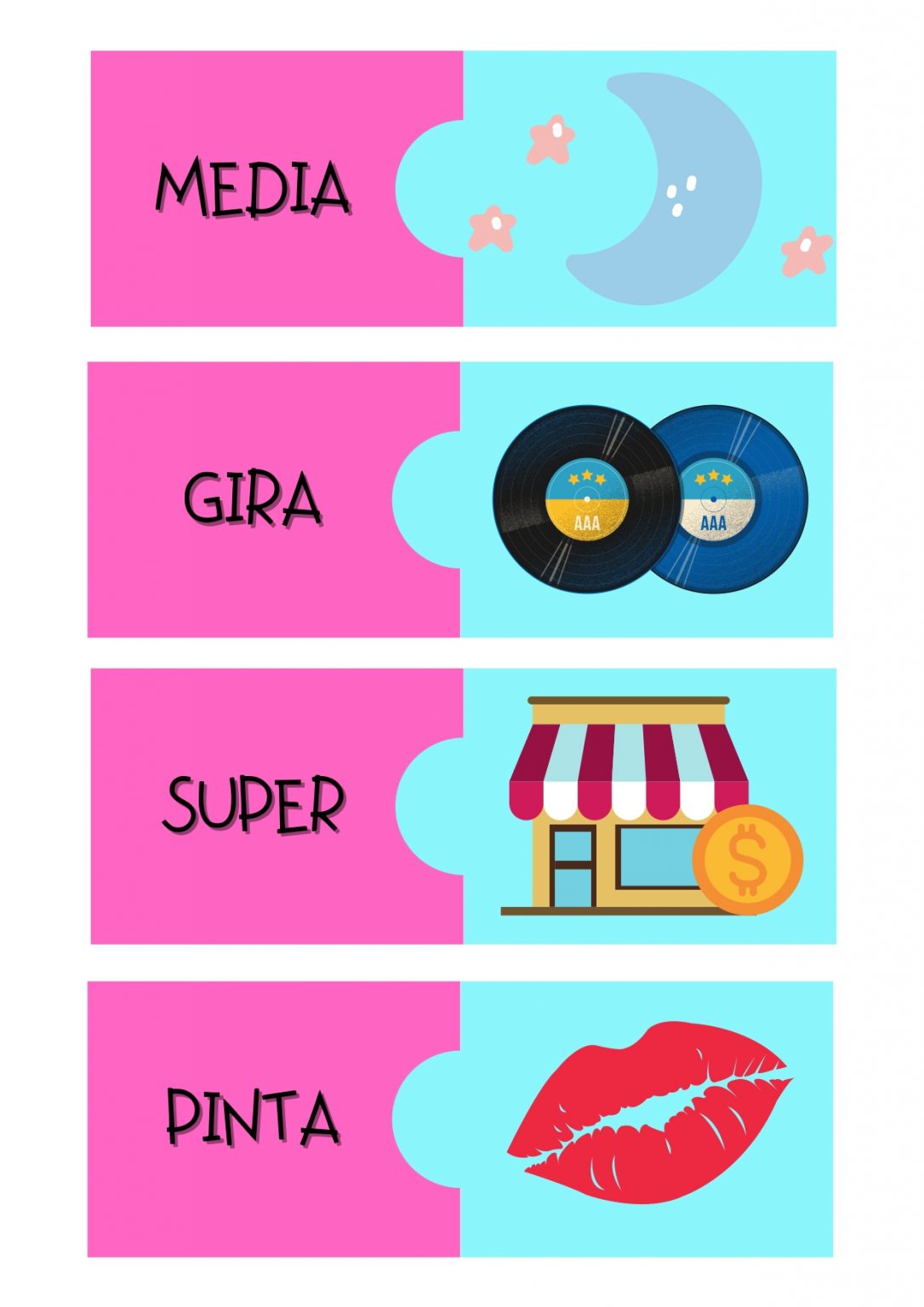 Entretenidos puzzles de palabras compuestas - Orientacion Andujar