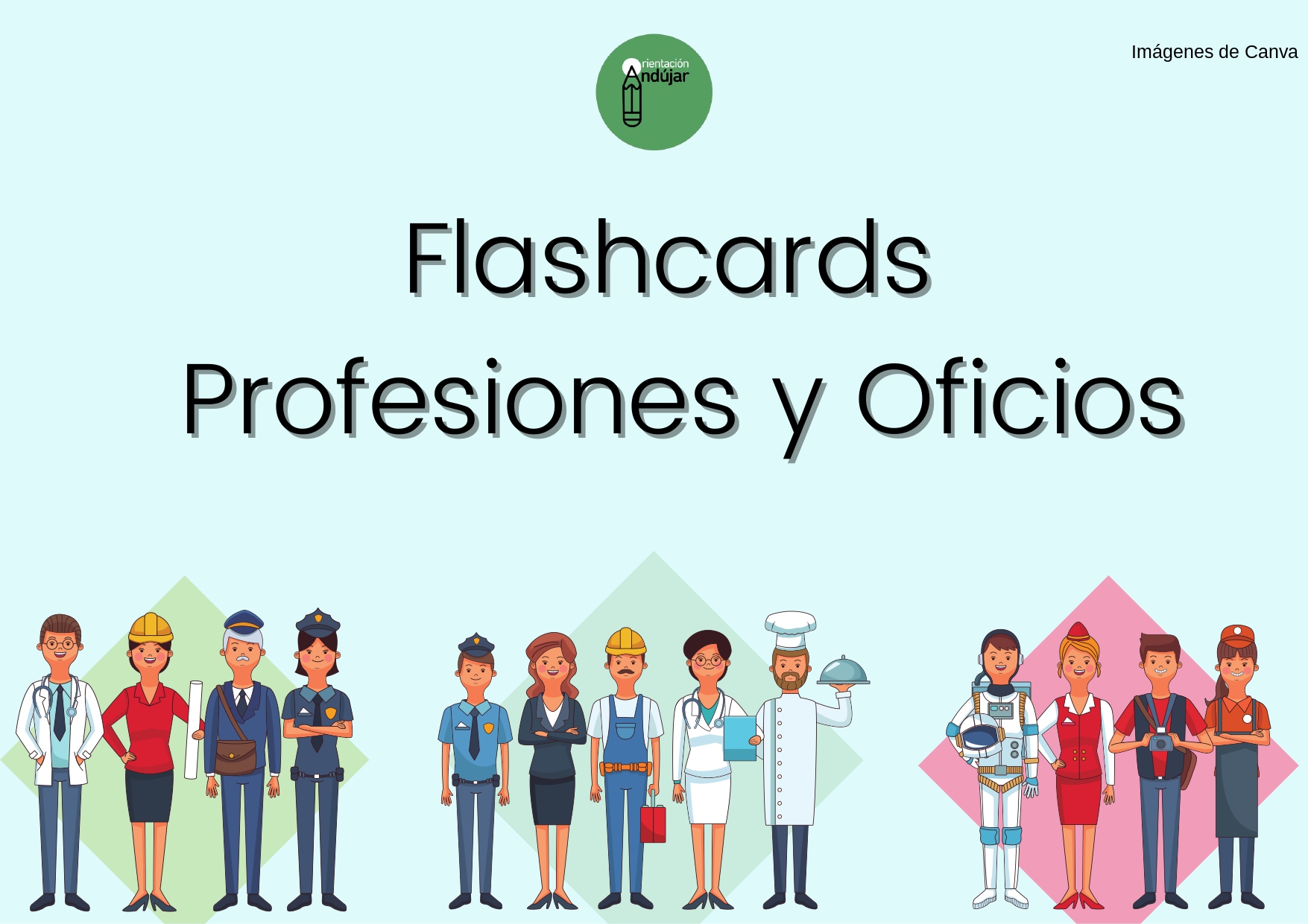 Manipulativos: Flashcards profesiones y oficios - Orientacion Andujar