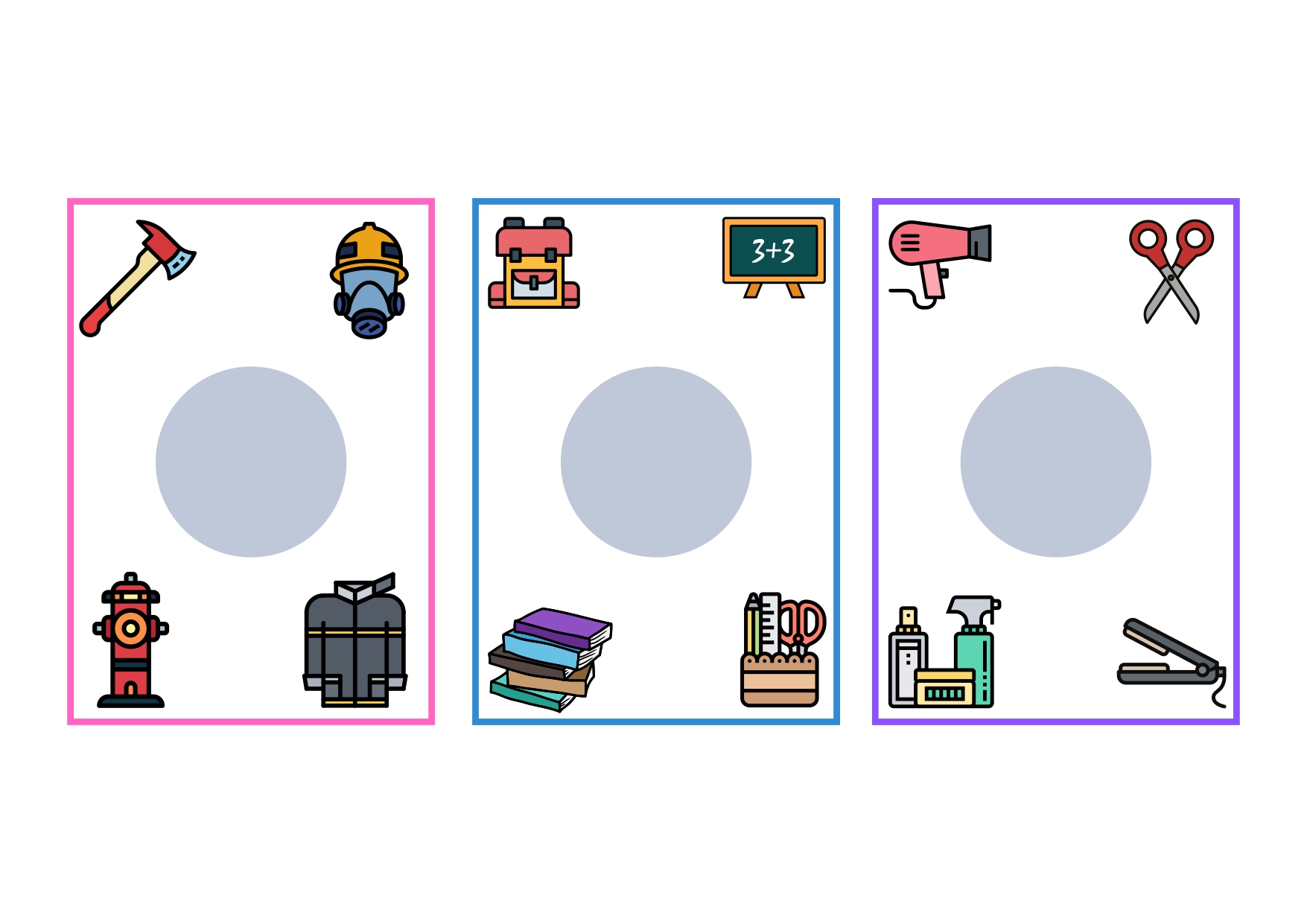 Manipulativos: Flashcards profesiones y oficios - Orientacion Andujar