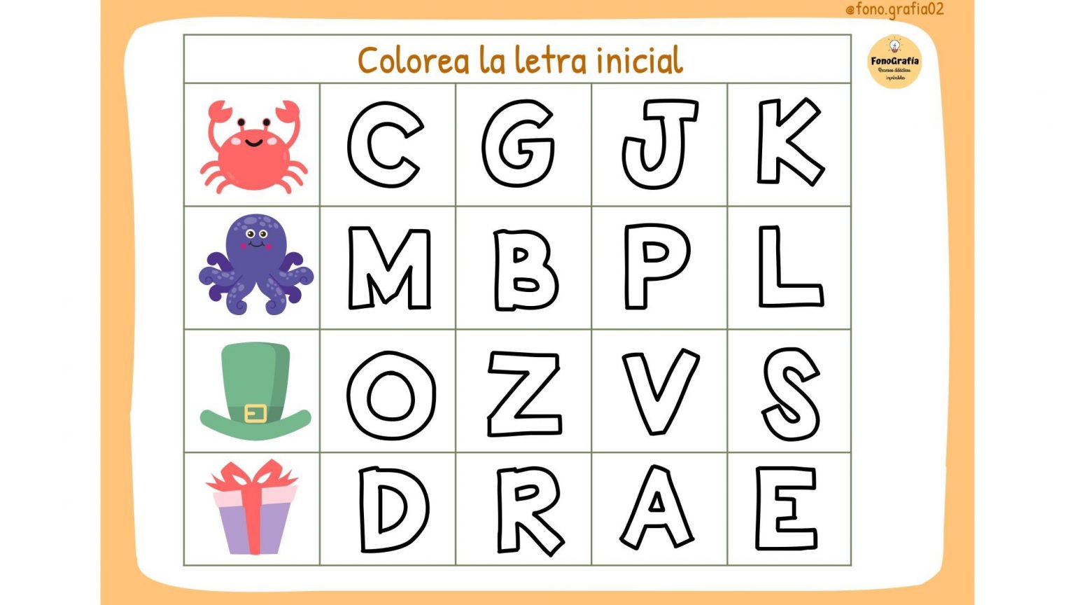 JUGAMOS CON LAS LETRAS - Orientacion Andujar