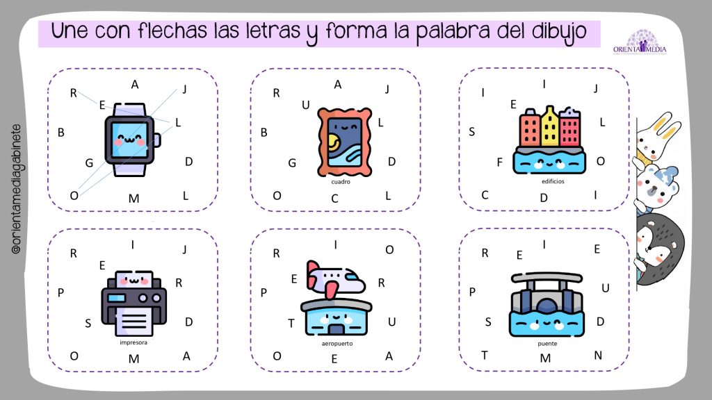 JUGAMOS CON LAS LETRAS - Orientacion Andujar