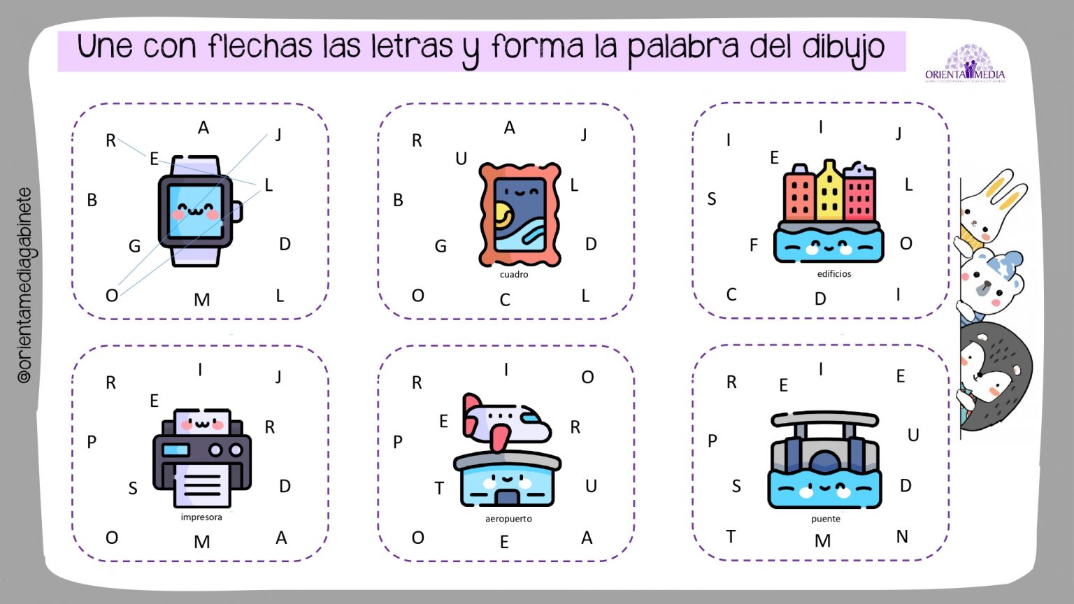 JUGAMOS CON LAS LETRAS - Orientacion Andujar