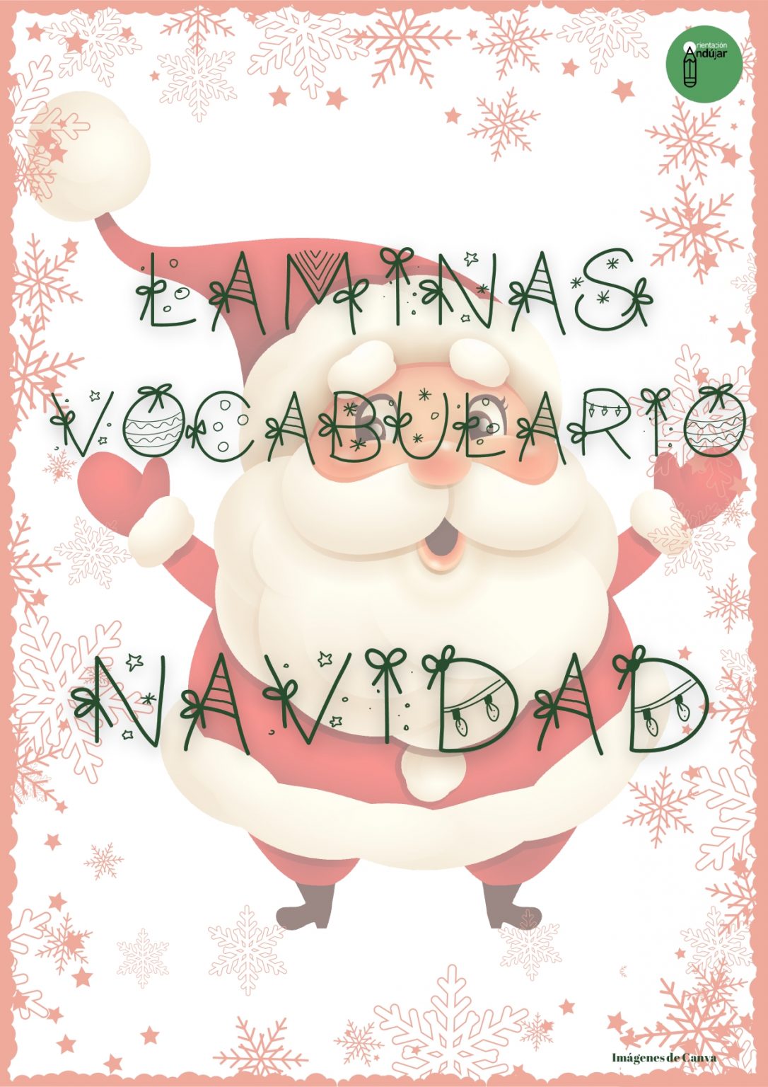 Preciosas láminas de vocabulario de navidad - Orientacion Andujar