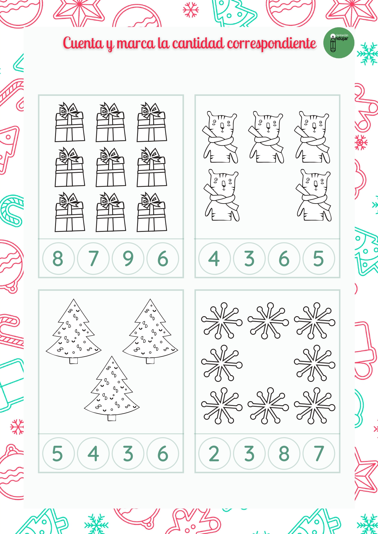 Cuadernito de actividades: Papá Noel aprende matemáticas - Actividades ...