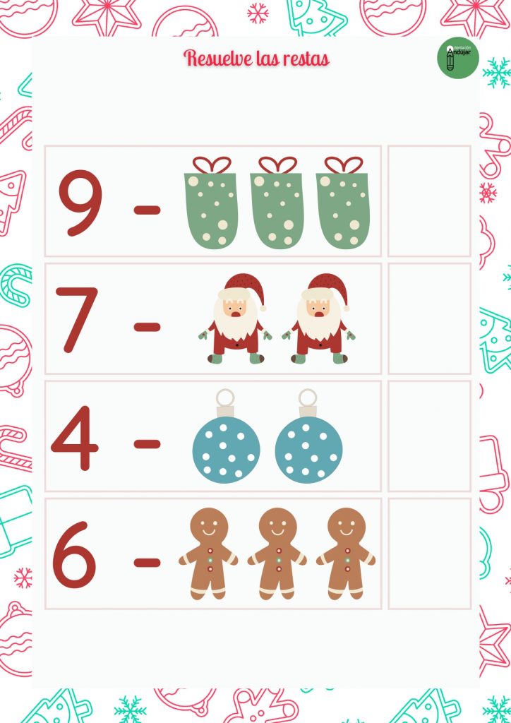 Cuadernito de actividades: Papá Noel aprende matemáticas - Actividades ...