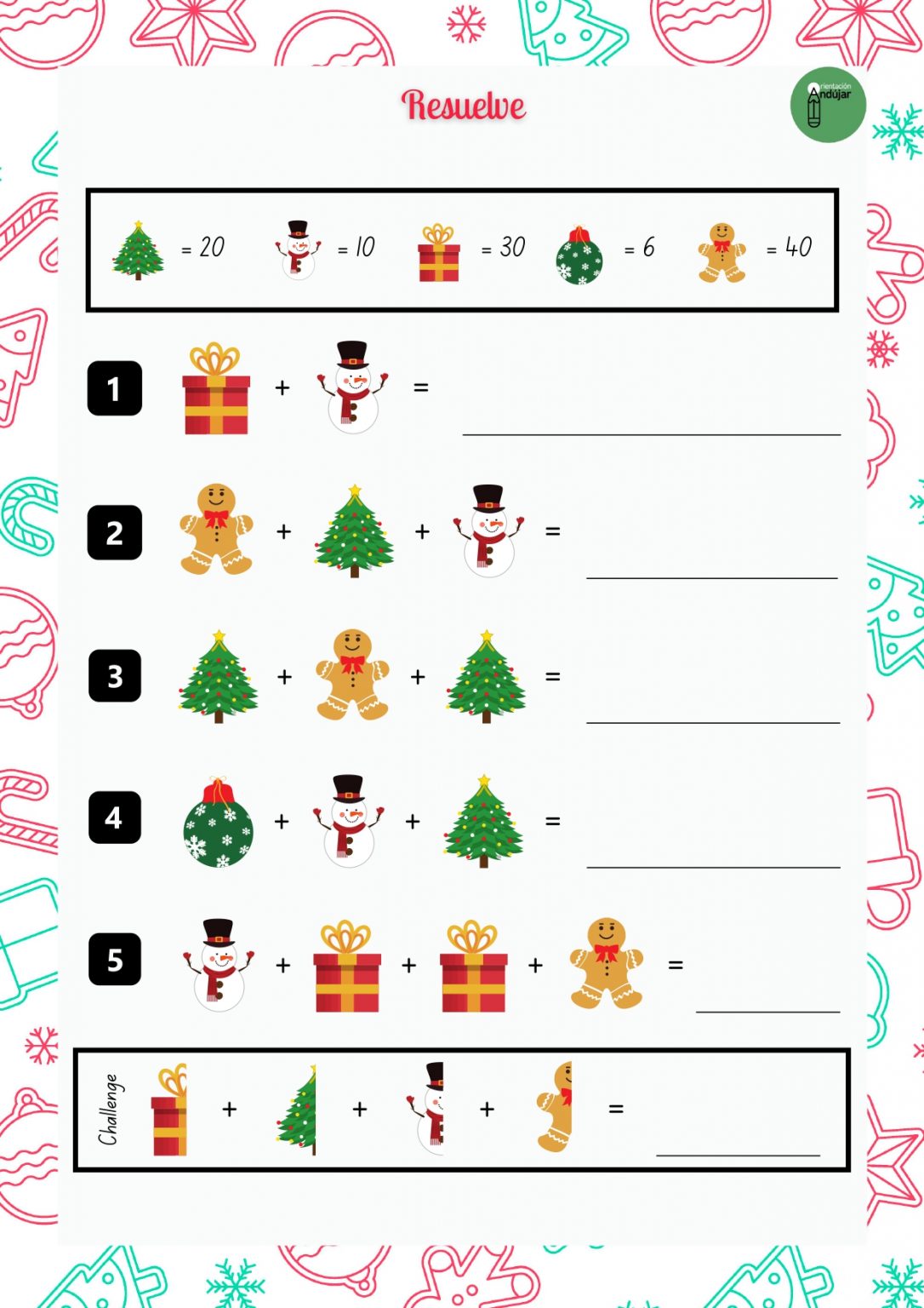 Matemáticas navideñas - Orientacion Andujar